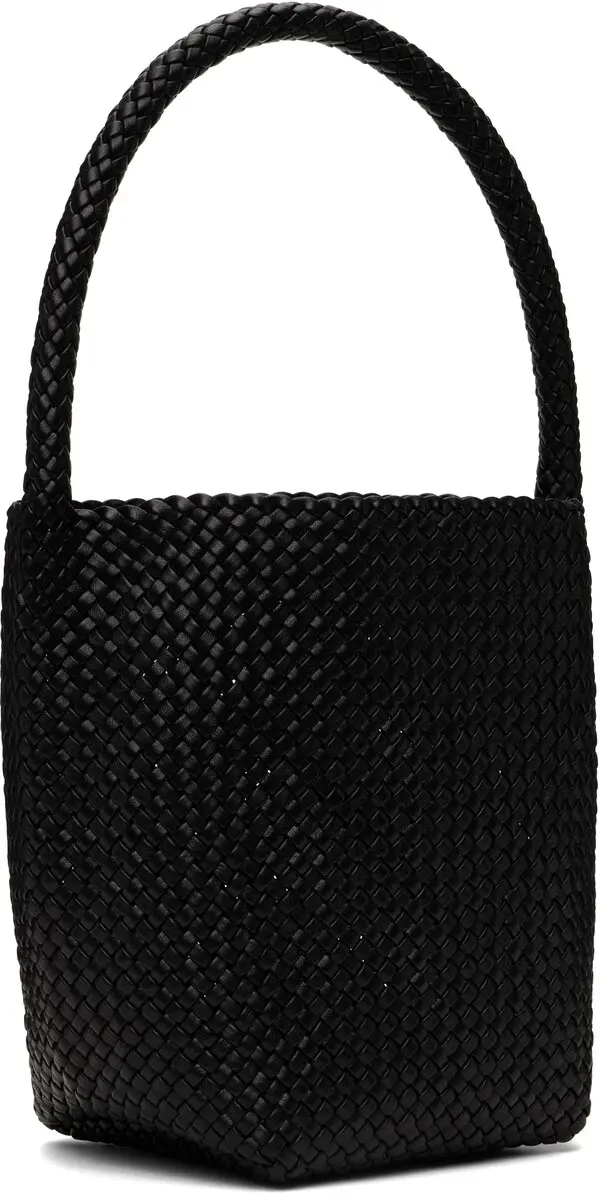 The Row Small Woven N/S Tote - Bag Black Ang | Editorialist